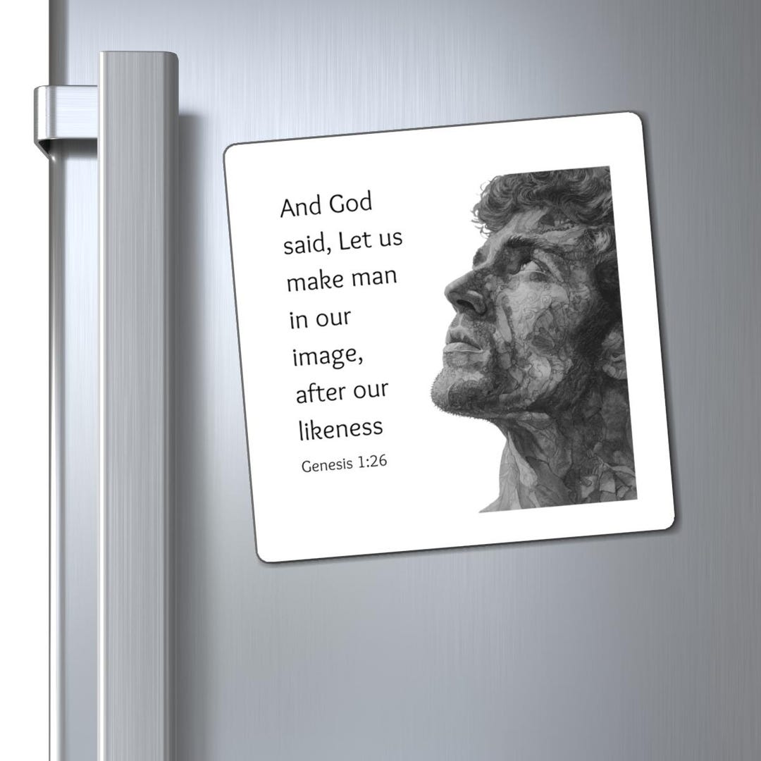Christian Magnet, Scripture Magnet, Genesis 1:26, Inspirational Magnet ...