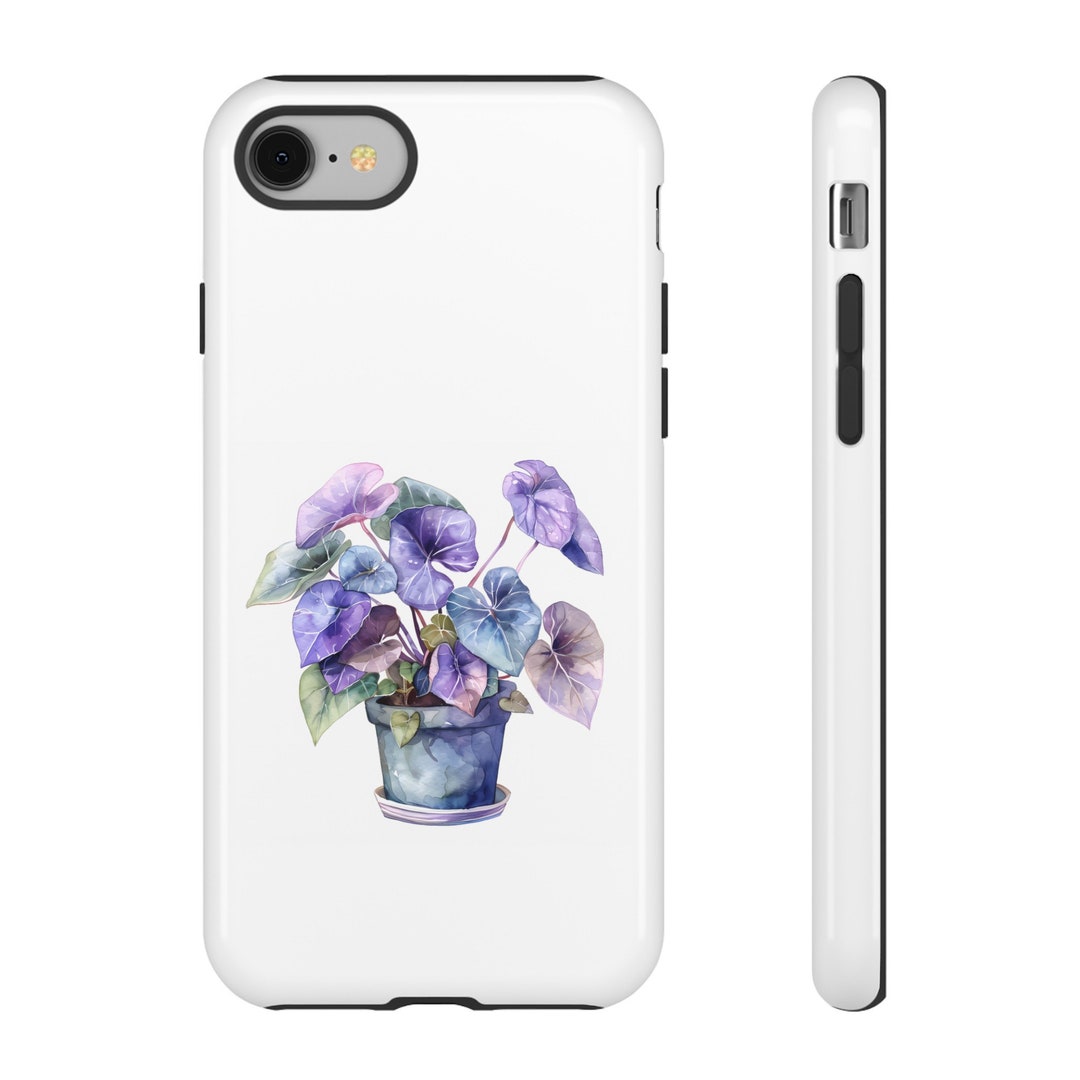 Blue and Violet Leaf Houseplant Phone Cases Plant Phone Case Houseplant ...