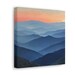 Blue Ridge Mountain Sunset Canvas Gallery Wraps Blue Ridge Sunset Wall ...