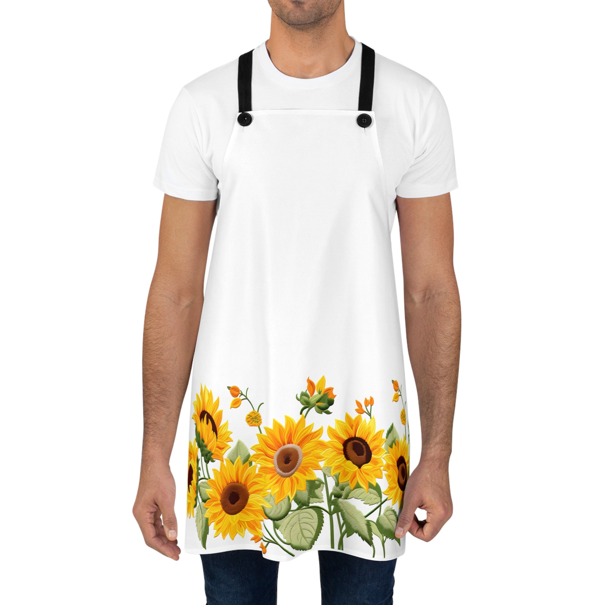 Sunflower Apron Sunflower Kitchen Apron Sunflower Gardening Apron ...