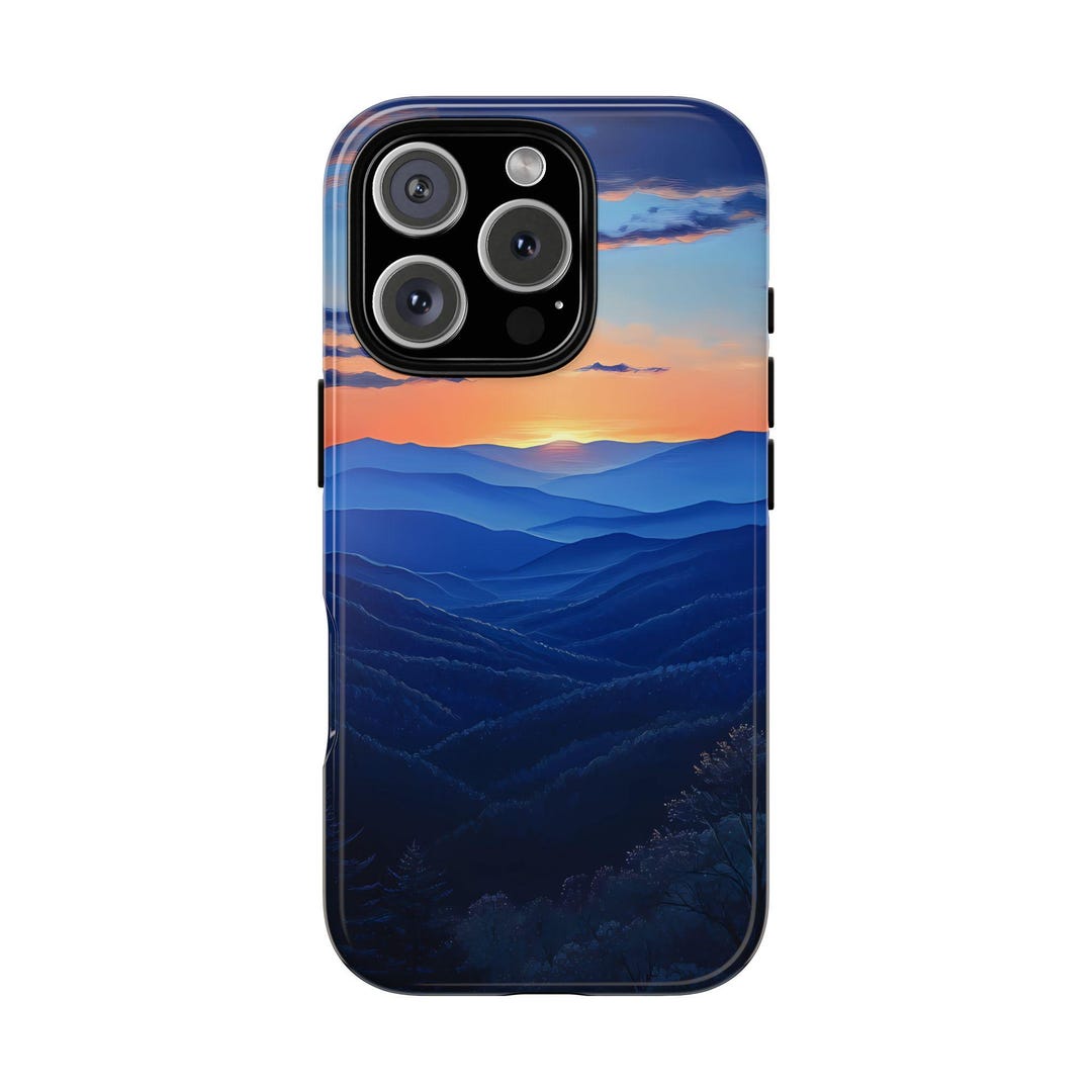 Blue Ridge Mountain Sunset Phone Case Sunset Over the Blue Ridge Sunset ...