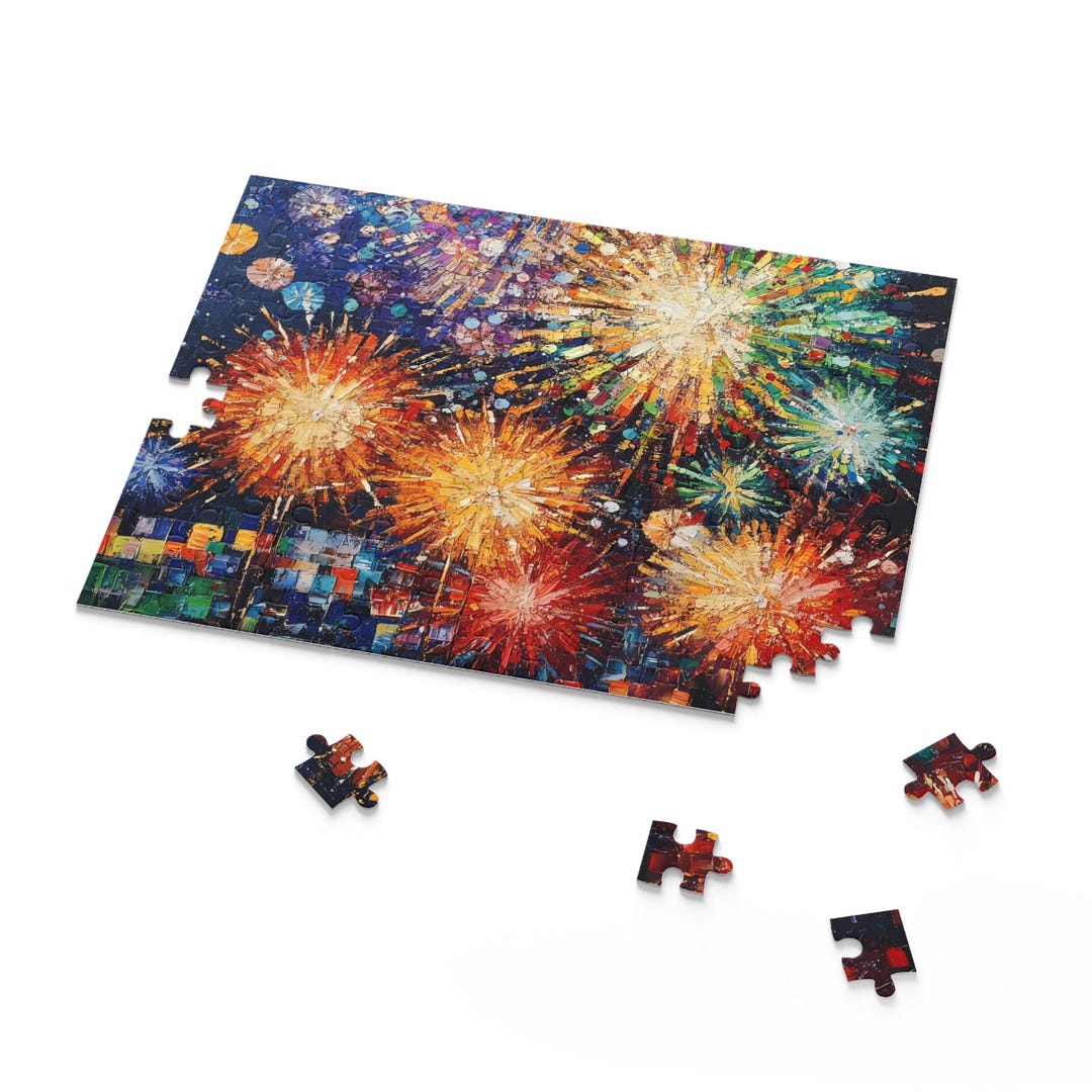 Fireworks Puzzle 120 Piece Puzzle Party Puzzle Puzzle in a Day Colorful ...