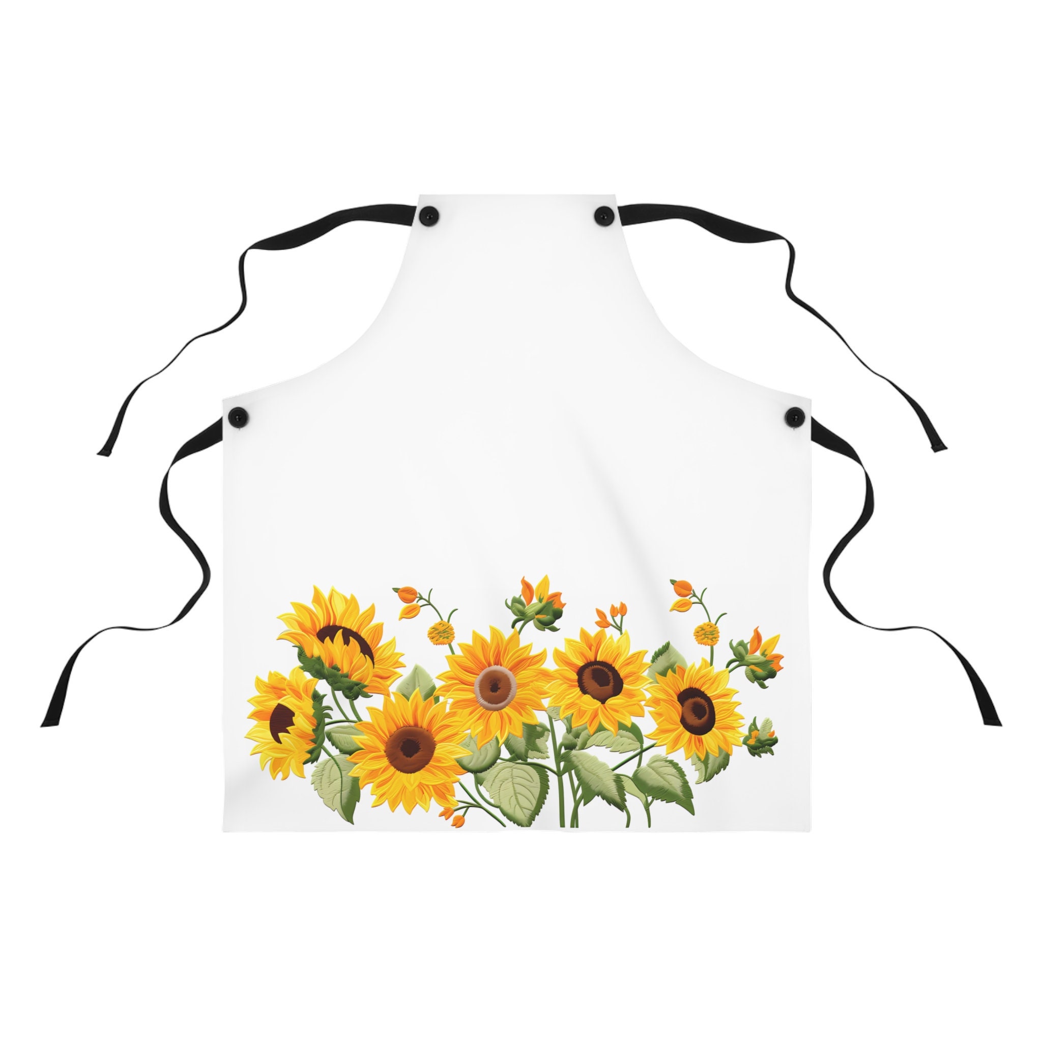 Sunflower Apron Sunflower Kitchen Apron Sunflower Gardening Apron ...