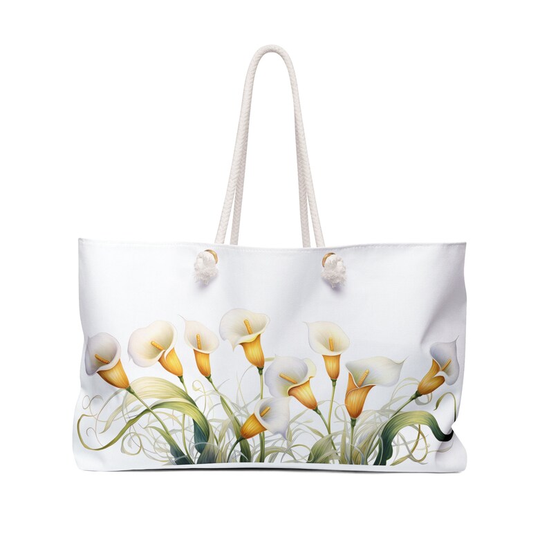 Calla Lily Weekender Bag, Calla Lily Lover, Floral Weekender Bag ...