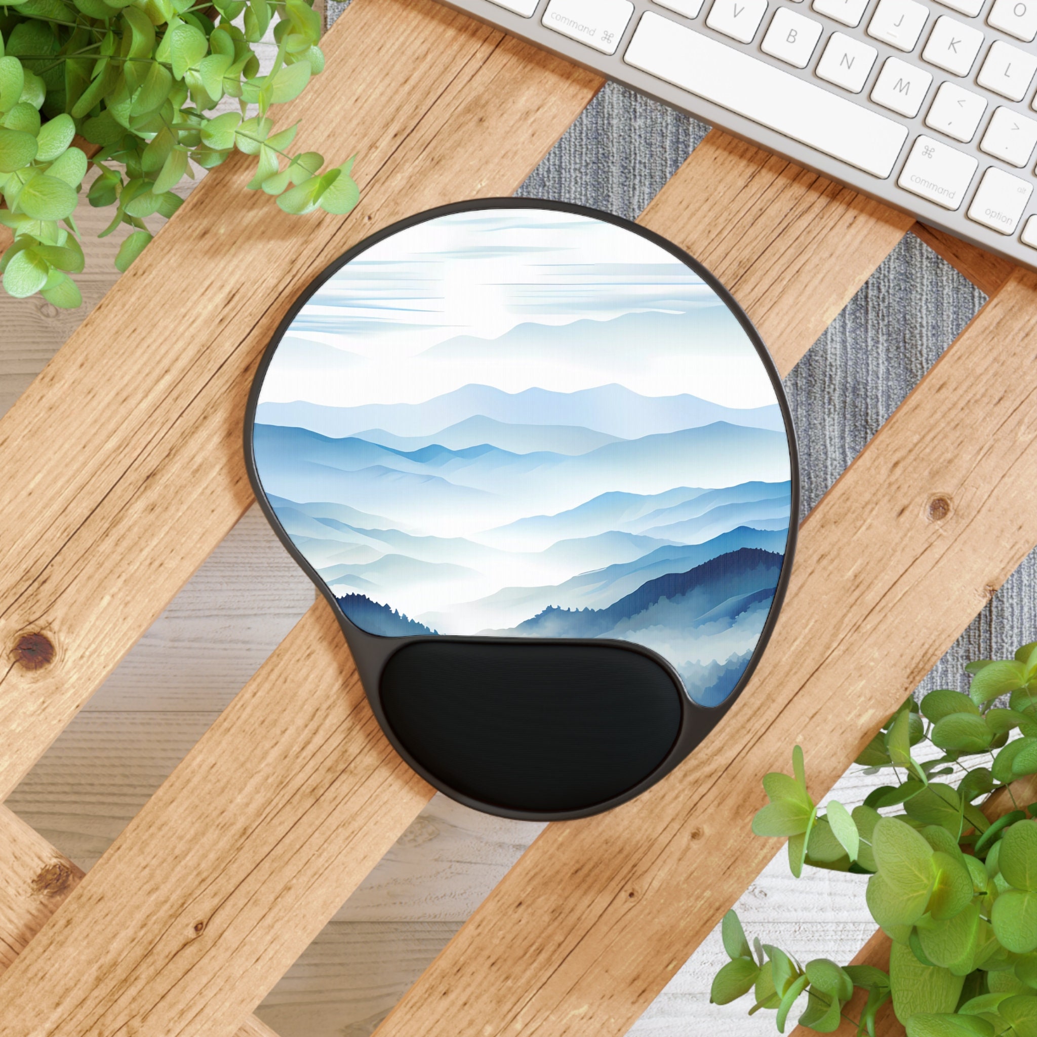 Blue Ridge Mountain Mouse Pad With Wrist Rest Blue Ridge Mouse Pad ...