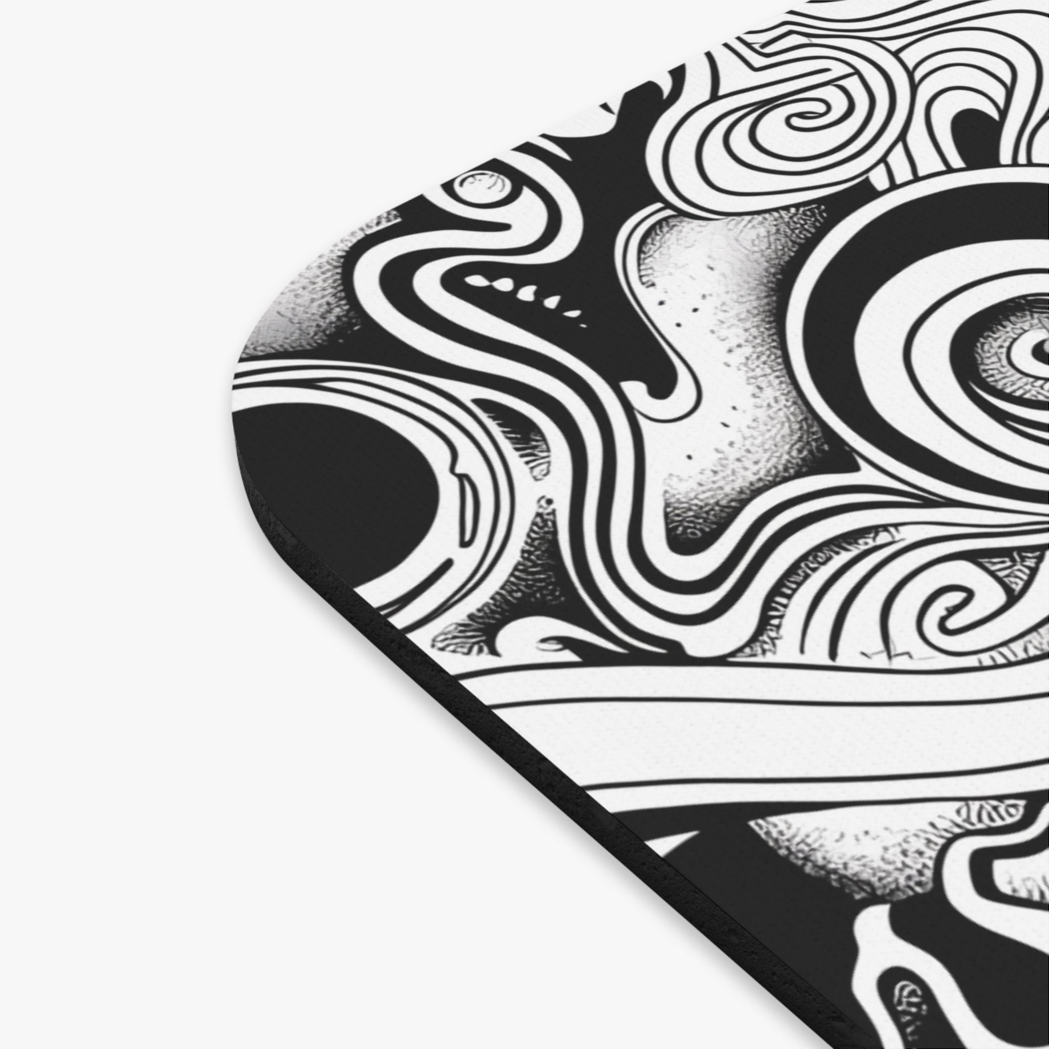 Black and White Doodle Art Mouse Pad, Black and White Mouse Pad, ]artsy ...