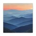 Blue Ridge Mountain Sunset Canvas Gallery Wraps Blue Ridge Sunset Wall ...