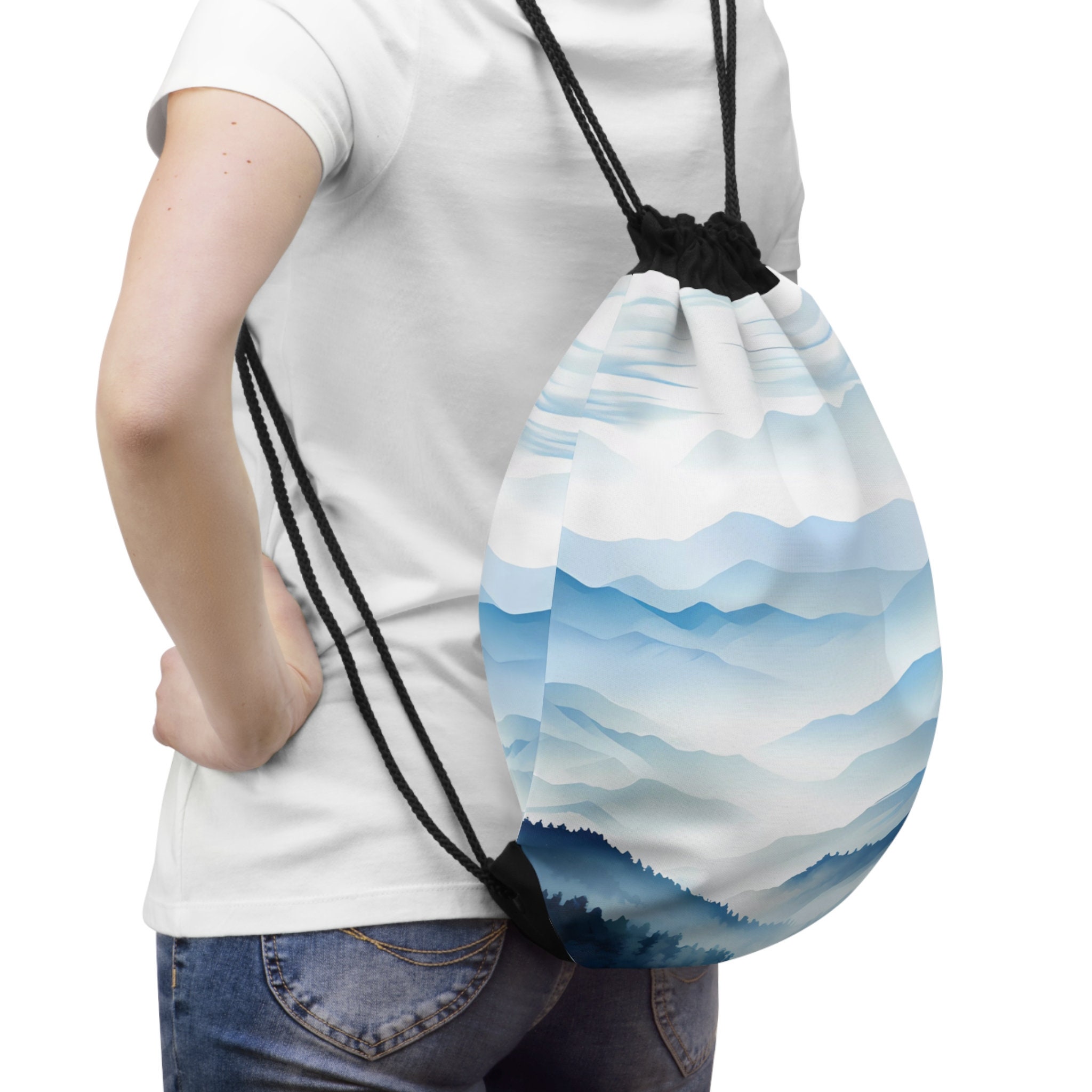 Blue Ridge Mountain Drawstring Bag Blue Ridge Drawstring Bag Blue Ridge ...