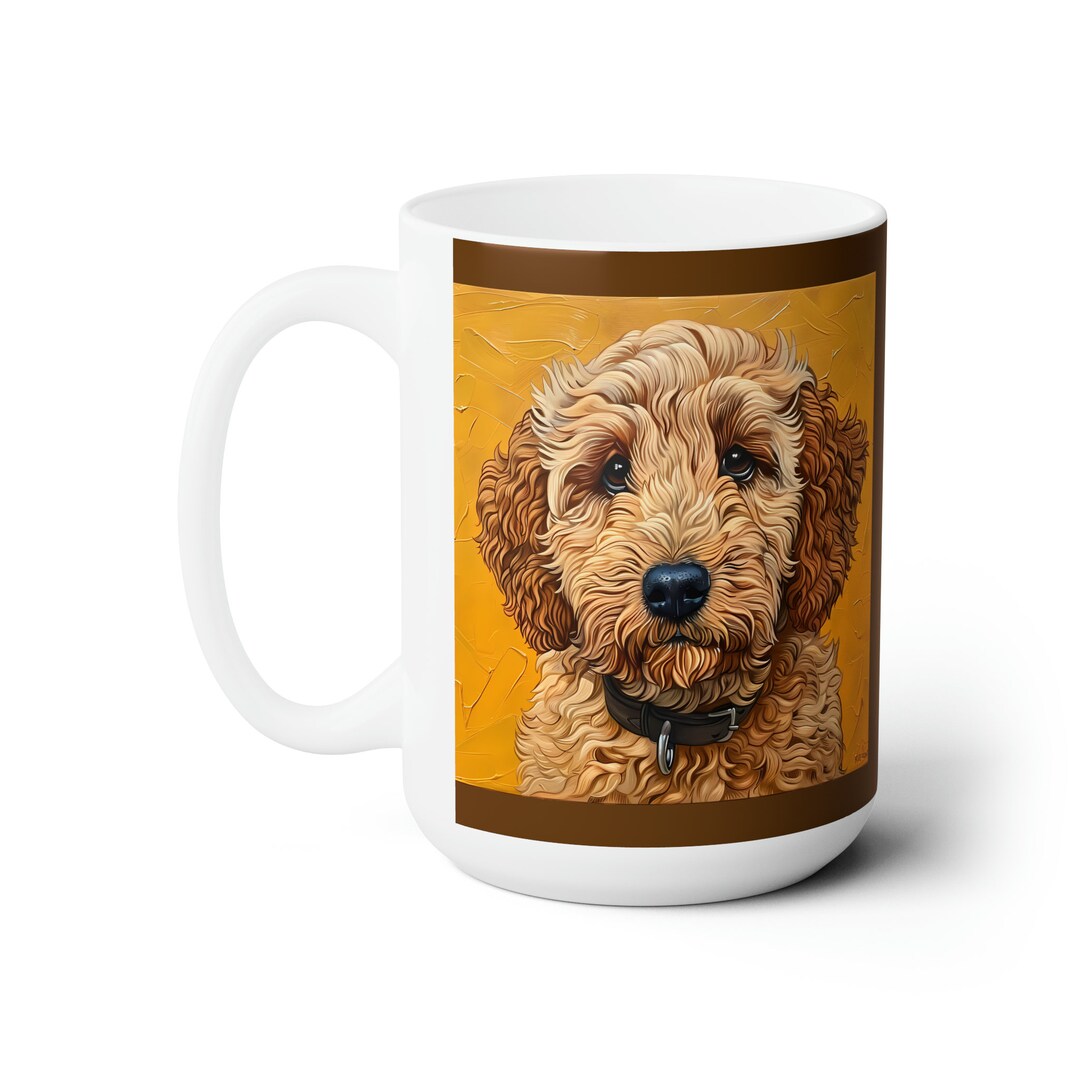 Goldendoodle Ceramic Mug 15oz Goldendoodle Mug Labradoodle Mug ...