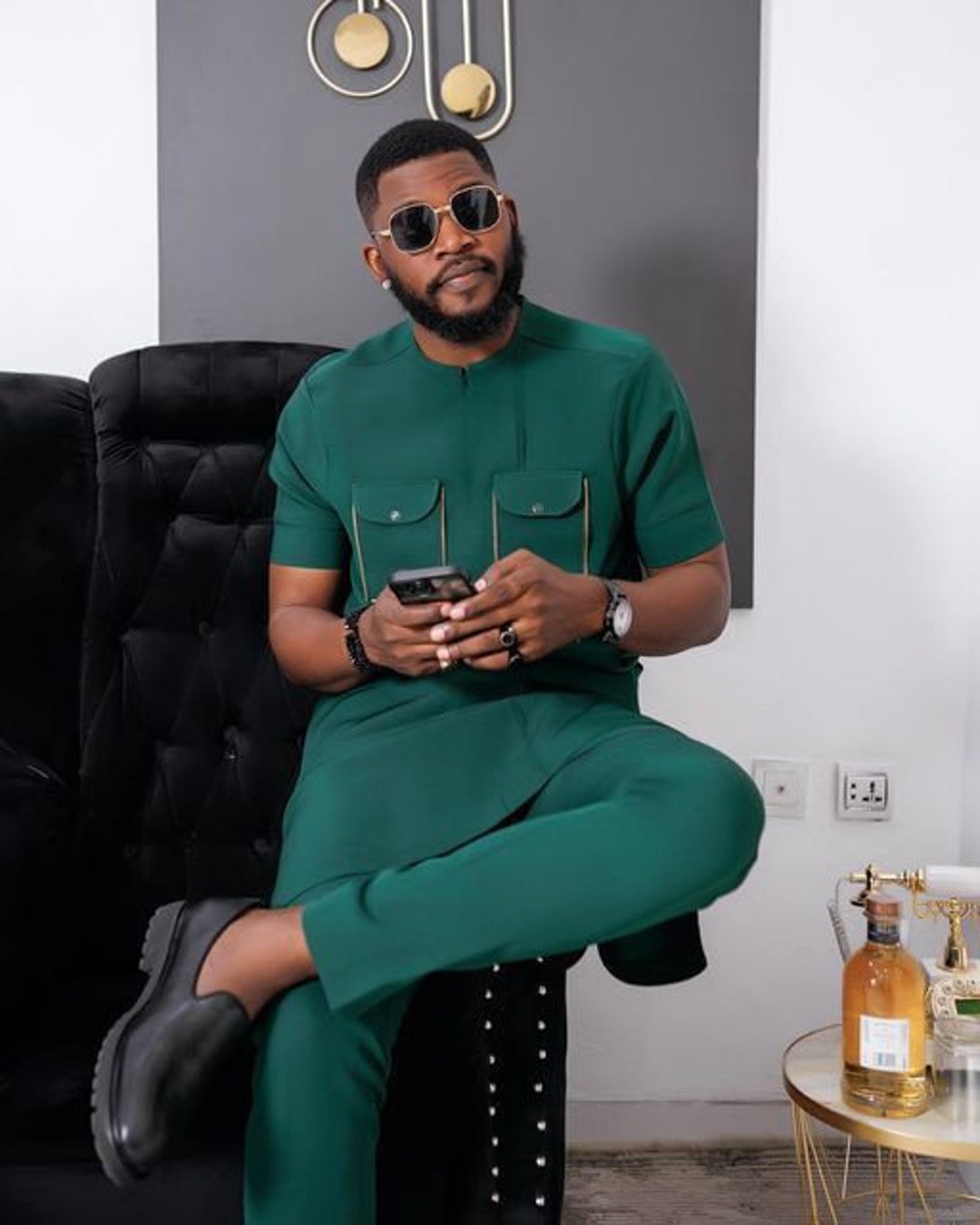 African Men Clothing African Wedding Suit African Groom - Etsy