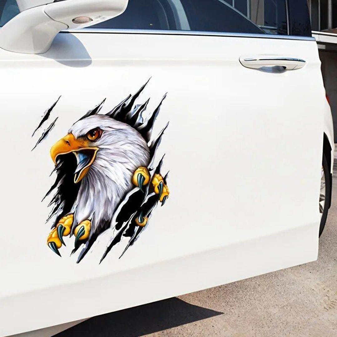 Bold Eagle Spirit 3D PVC Car Decal - High-quality Sticker for Vehicles ...