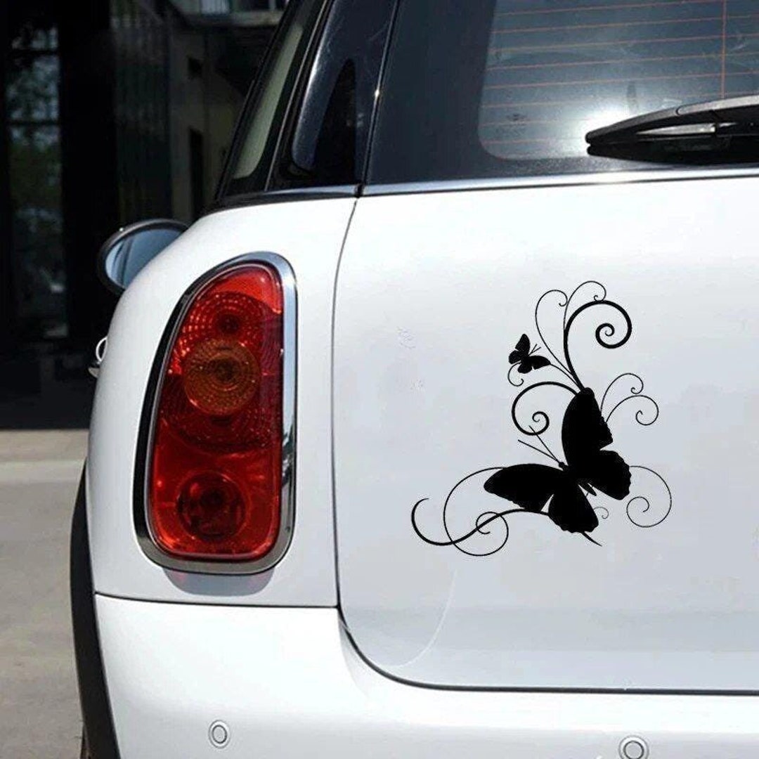 3D Butterfly Car Sticker, Reflective Vinyl Decals, Customizable Fashion ...