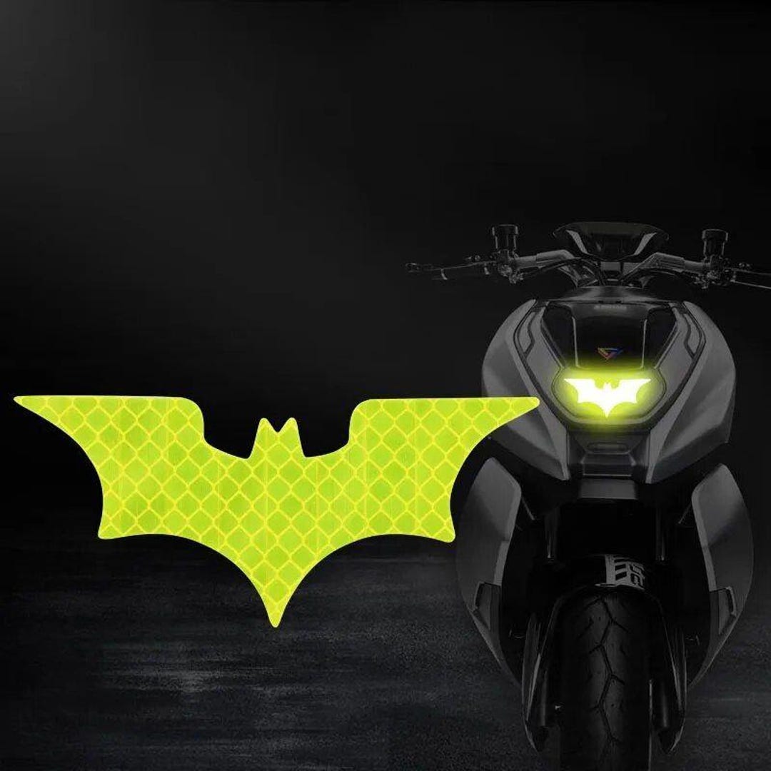 Bat Shape Reflective Safety Stickers for Vehicles & Helmets - Etsy