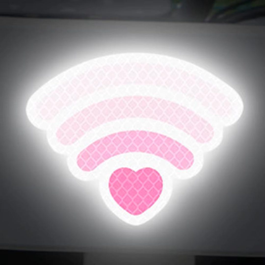 Reflective Cartoon Love Signal Car Stickers Heart Decoration for Cars ...