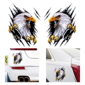 Bold Eagle Spirit 3D PVC Car Decal - High-quality Sticker for Vehicles ...