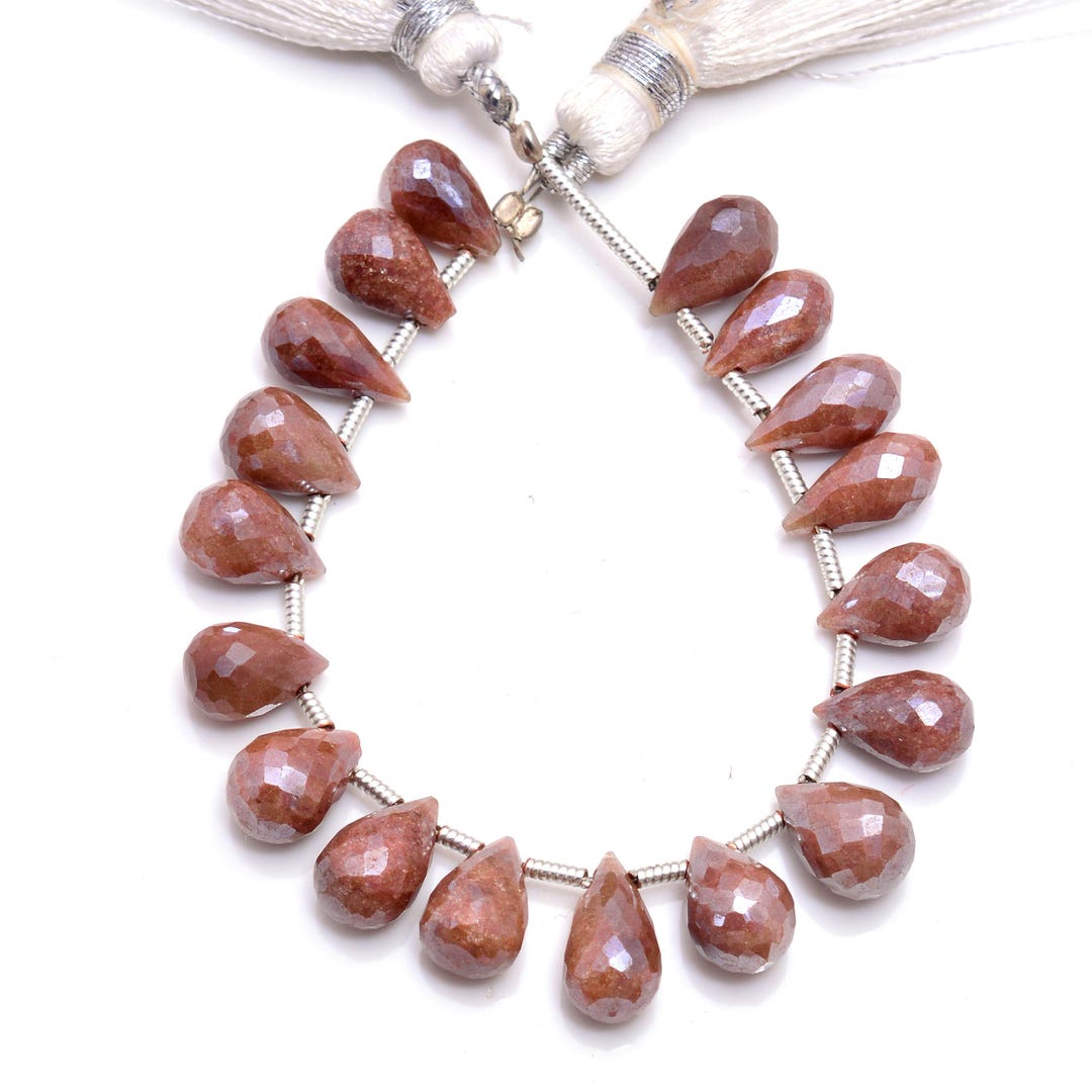 Top Quality Natural Copper Quartz Gemstone Beads Faceted Beads Long ...