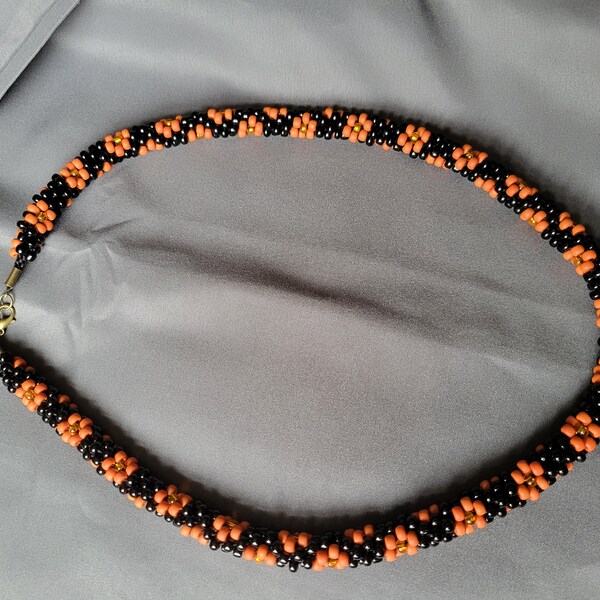 Beaded Fall Necklace - Etsy