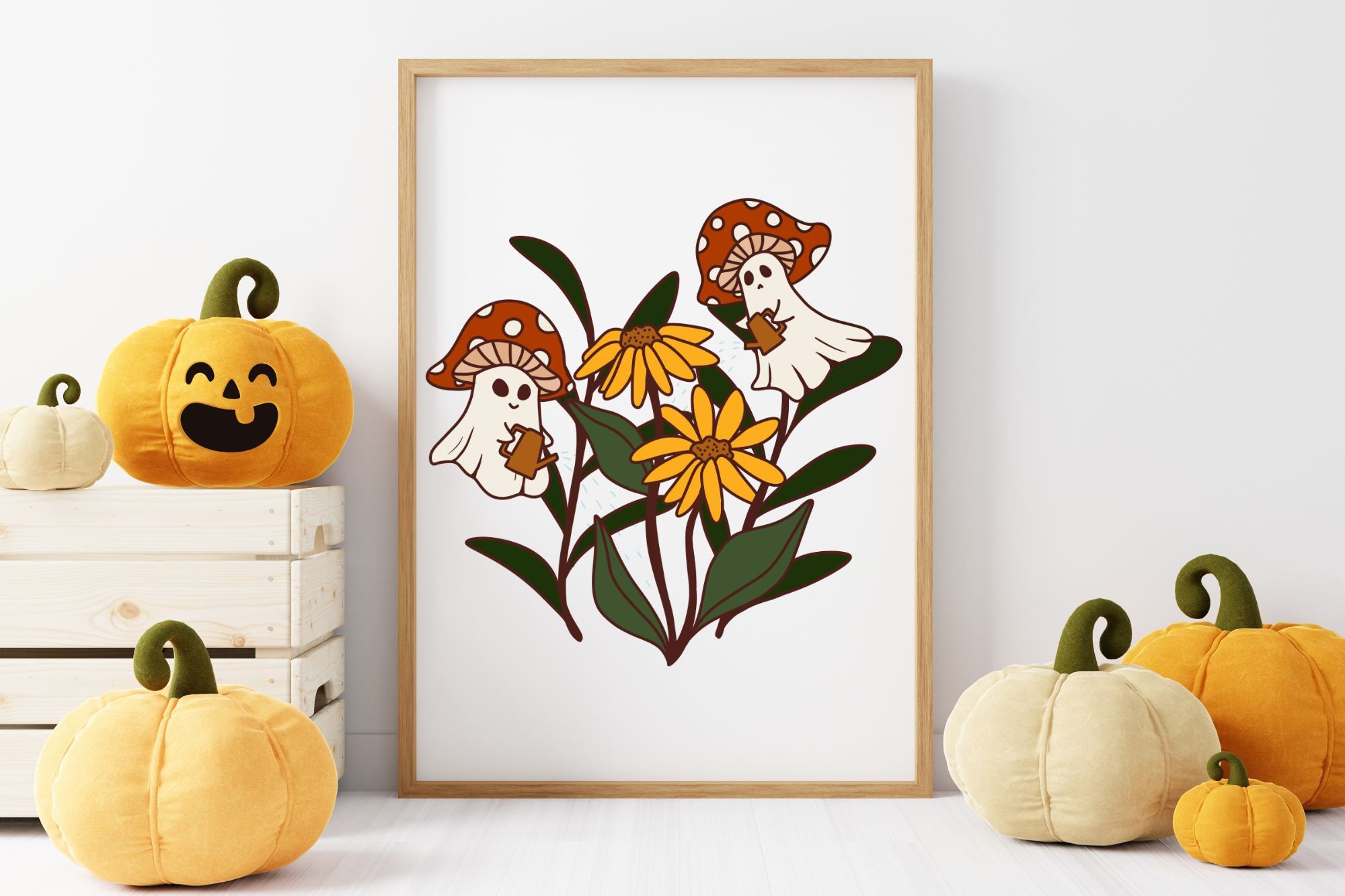 Ghost Mushroom PNG Cottagecore Fungi Halloween PNG Trendy - Etsy