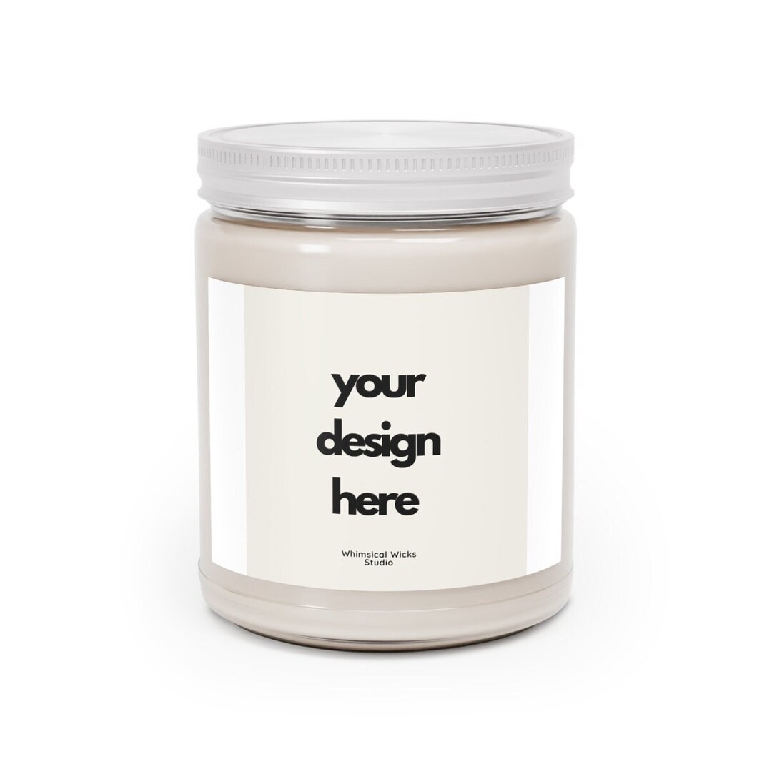 Custom Candle, Blank Label Candle, Soy Candle, Create Your Own Candle ...