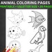 20 Wild Animal Coloring Pages for Kids-digital Printable Jungle Safari ...