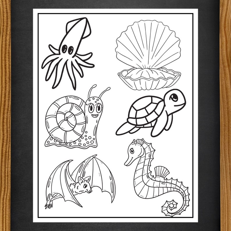 20 Wild Animal Coloring Pages for Kids-digital Printable Jungle Safari ...