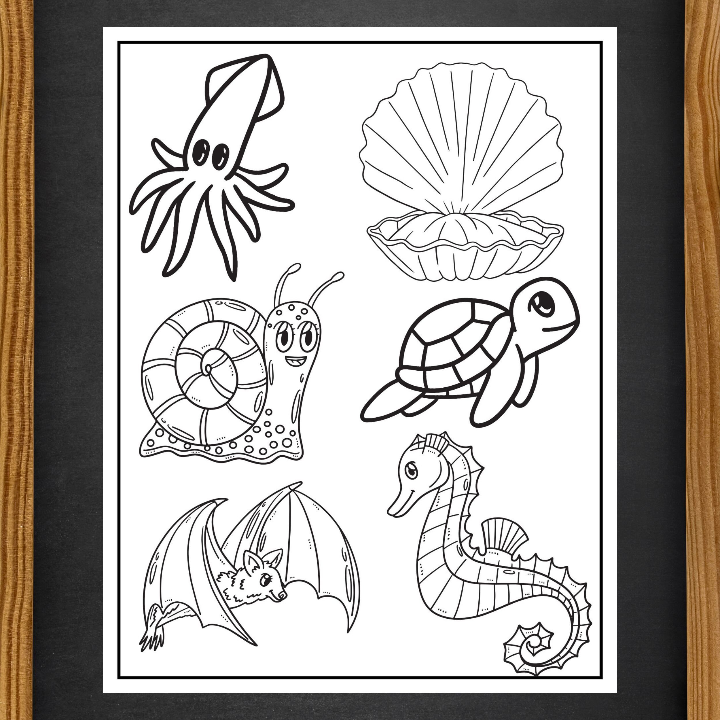 20 Wild Animal Coloring Pages for Kids-digital Printable Jungle Safari ...