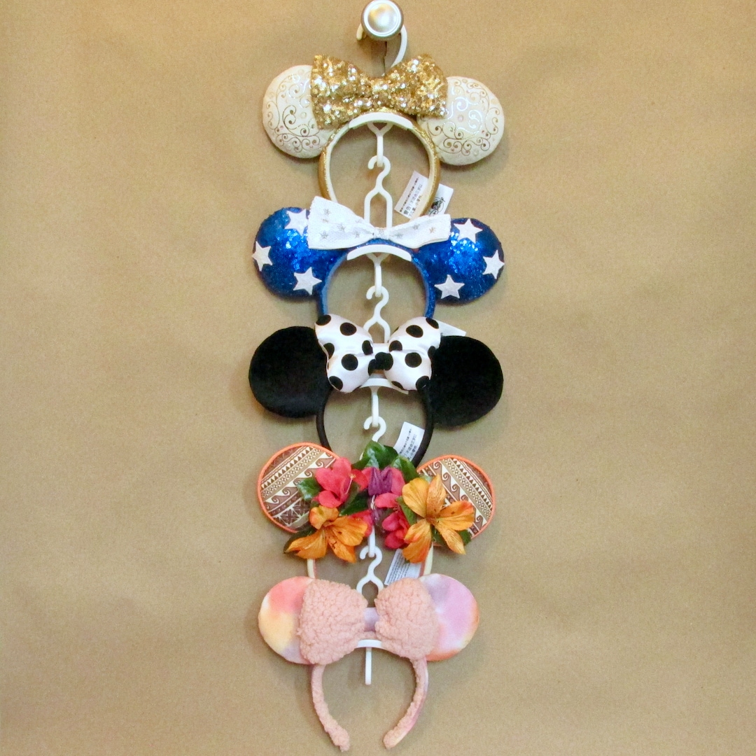 Disney Ear Closet Hanger Minnie Ear Storage Set - Etsy