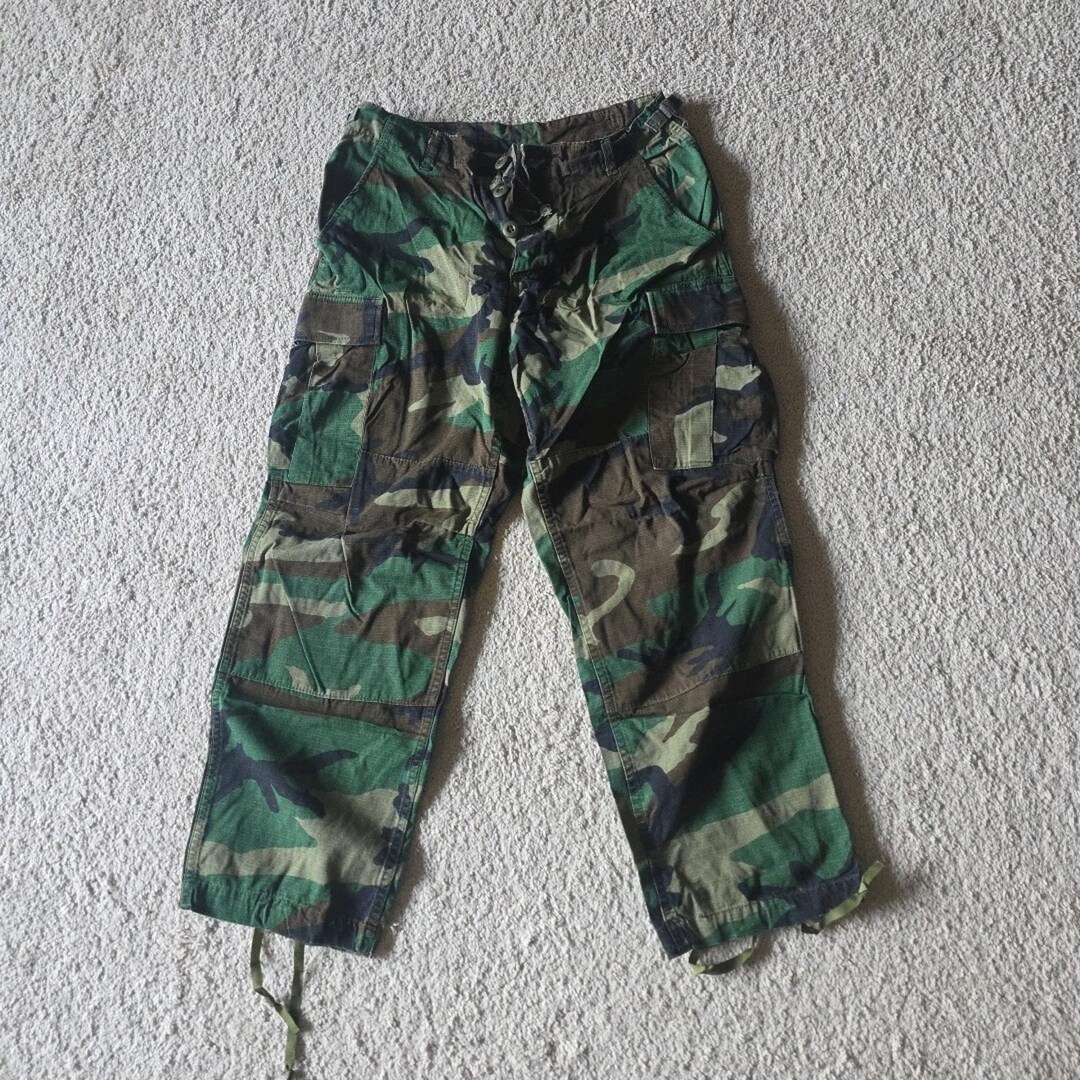 Vtg 90s US Military Combat Uniform Trouser Pants Woodland Camo Small ...