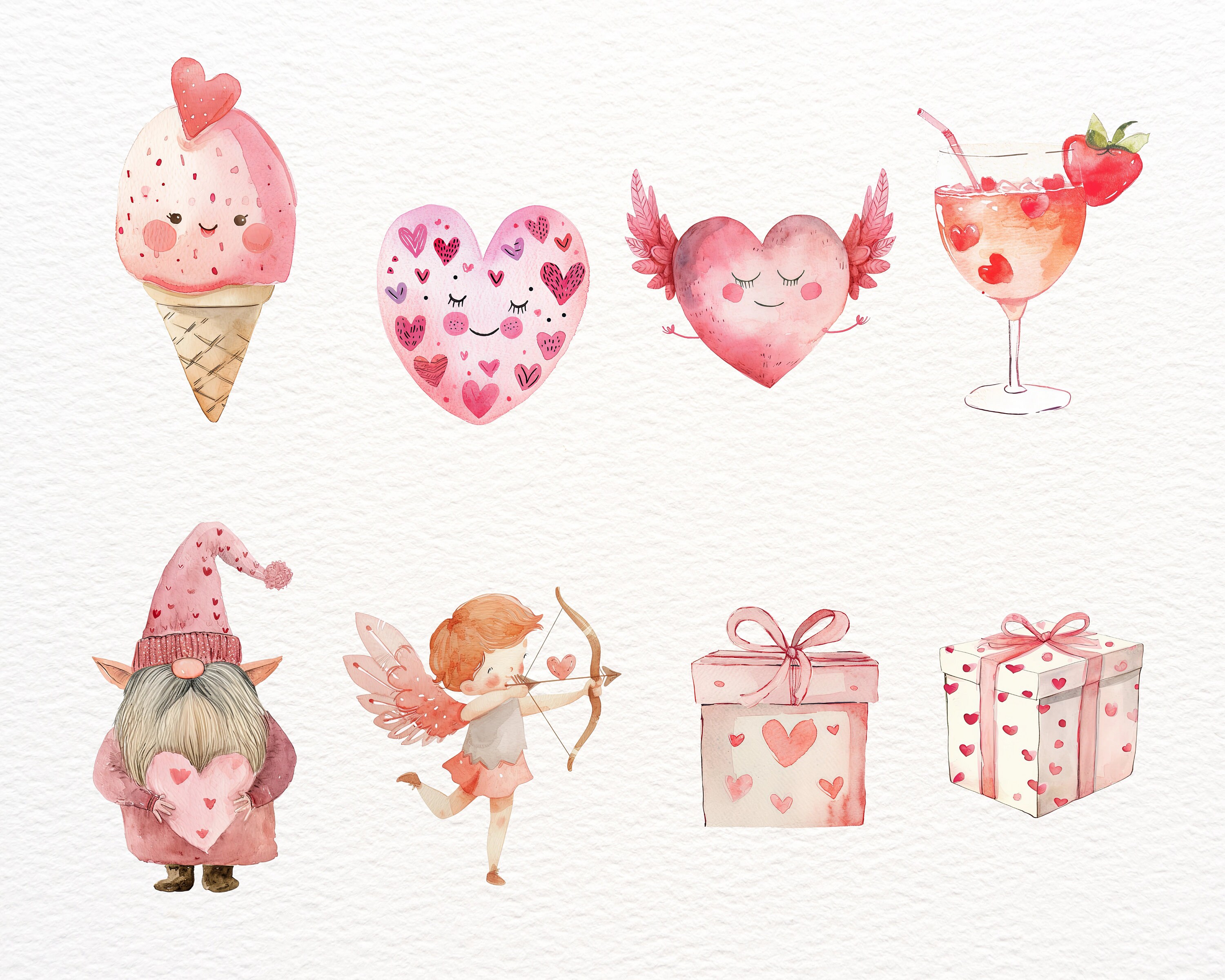 Sweet Valentine Clipart Bundle Valentines Day Clipart Valentines Png ...