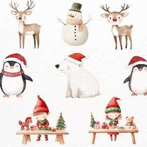 Cute Santa Workshop Clipart, Christmas Elf Png, Christmas Clipart ...