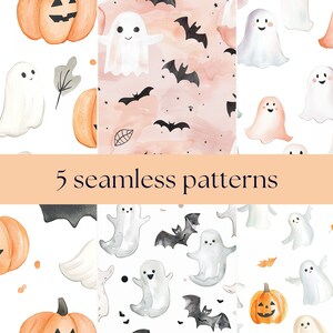 Cute Halloween Clipart | Boho Ghost Clipart | Cute Ghost Clipart ...