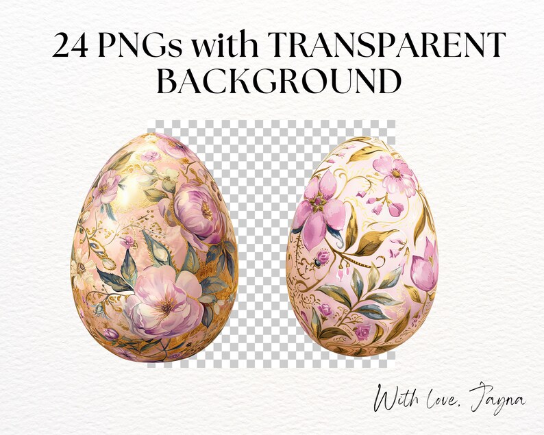 Watercolor Easter Eggs Clipart | Personalized Gifts | Instant Download ...