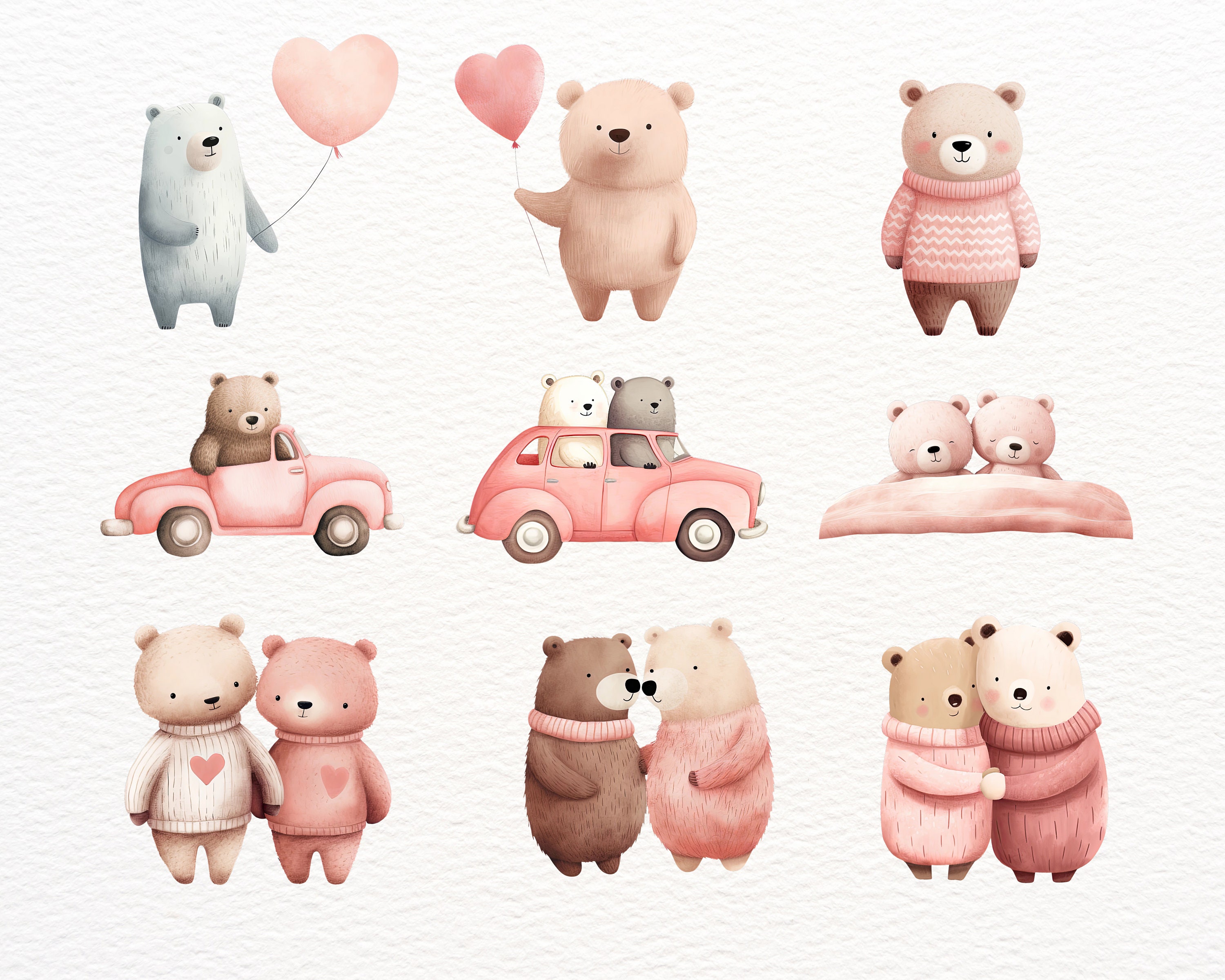 Valentines Bear Clipart, Love Bears, Cute Bears, Love Clipart ...