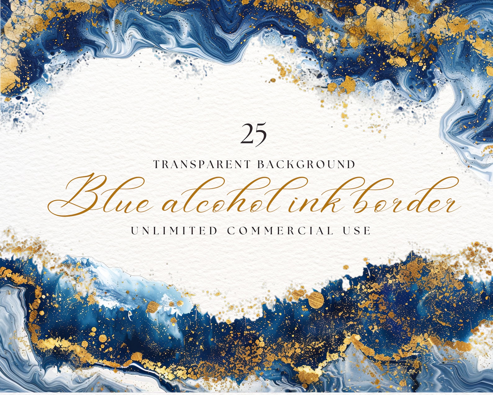 Dreamy Cliparts, Alcohol Ink Art, Alcohol Ink Borders Clip Art Set ...