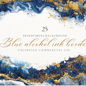 Dreamy Cliparts, Alcohol Ink Art, Alcohol Ink Borders Clip Art Set ...