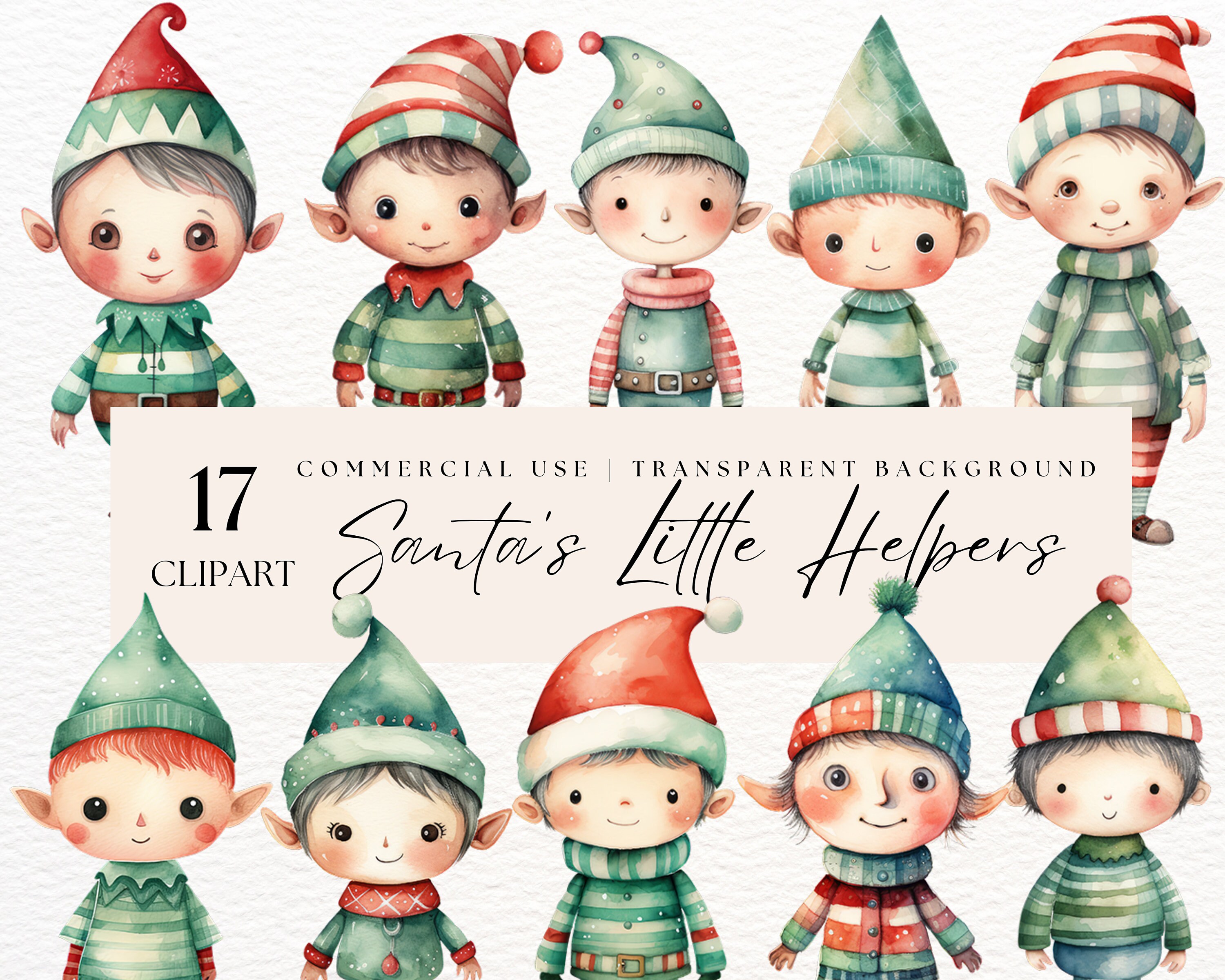 Santa Claus Helpers Clipart Png Christmas Boy Clipart Kids Christmas ...