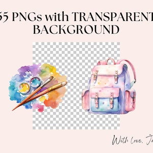 Classroom, School Watercolor Cliparts, Teacher Clip Art, Transparent ...