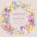 Watercolor Spring Wreath | Wedding Clipart | Spring Clipart ...