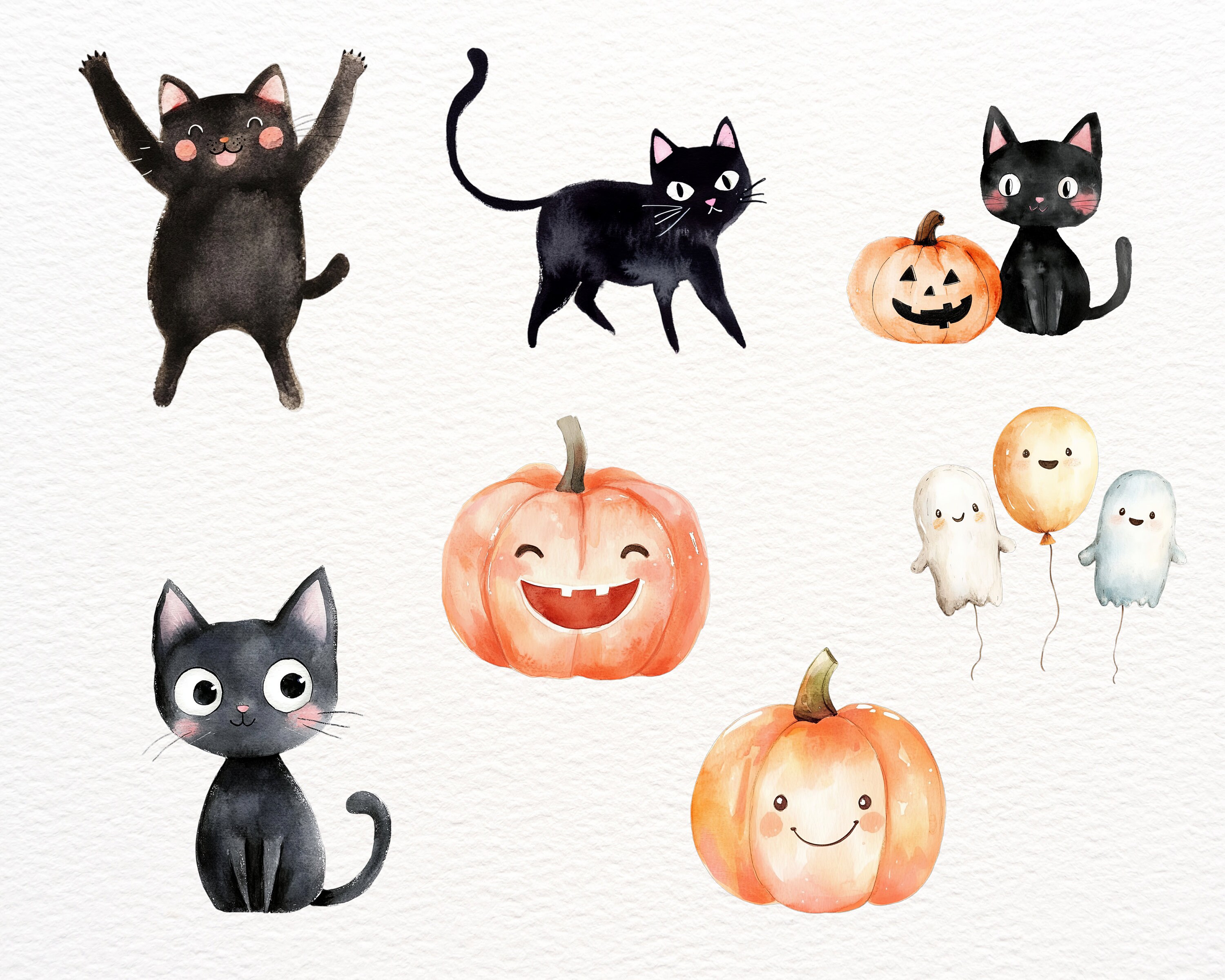 Cute Halloween Clipart | Boho Ghost Clipart | Cute Ghost Clipart ...