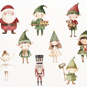 Cute Santa Workshop Clipart, Christmas Elf Png, Christmas Clipart ...
