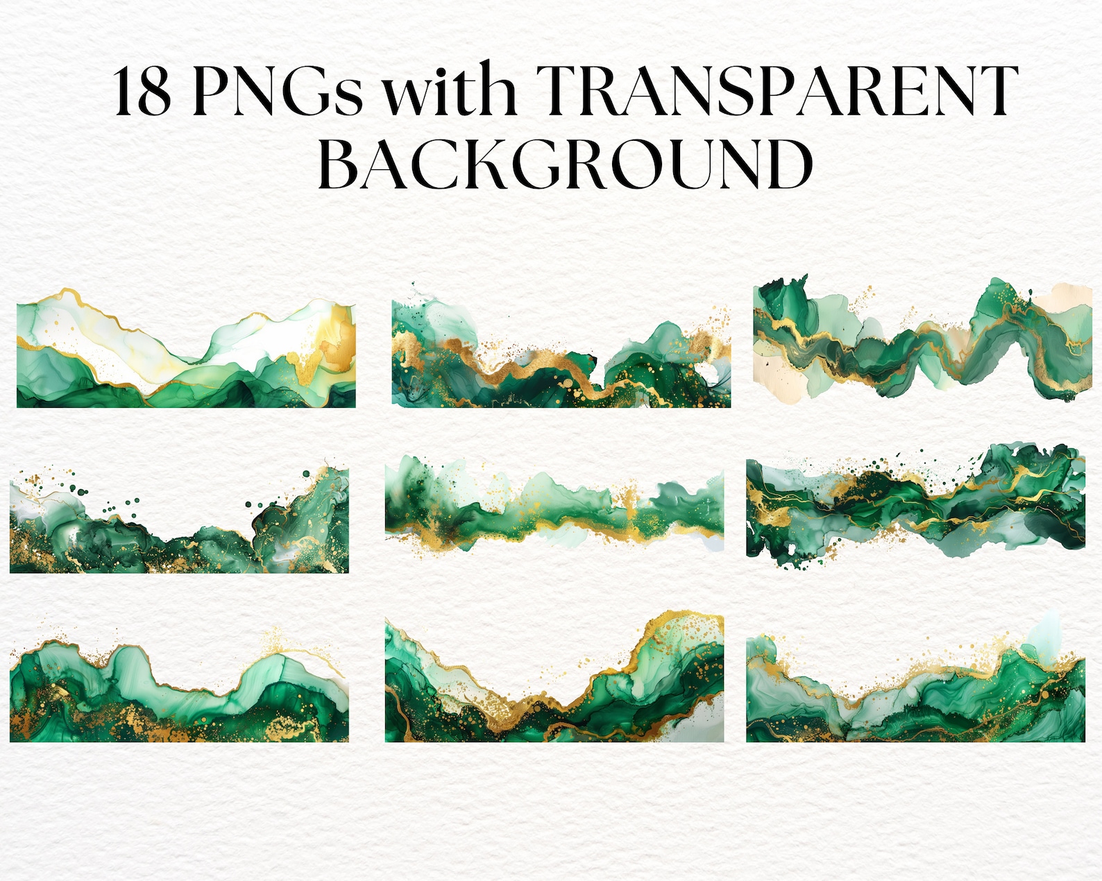 Green Emerald Agate Borders Clipart, Gold Emerald, Deluxe Envelope ...