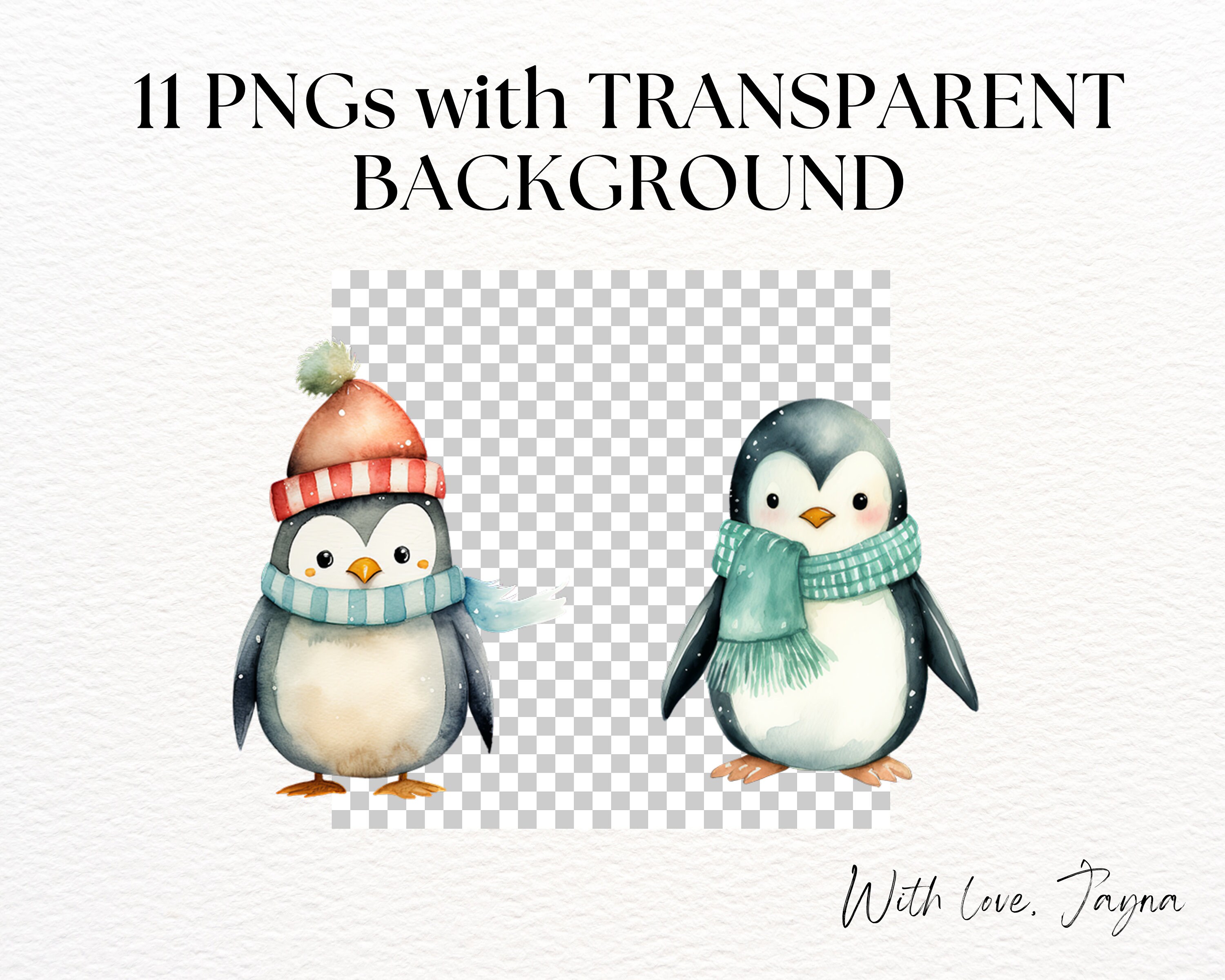 Cute Penguin Png Christmas Clip Art Winter Clipart Winter Animals ...