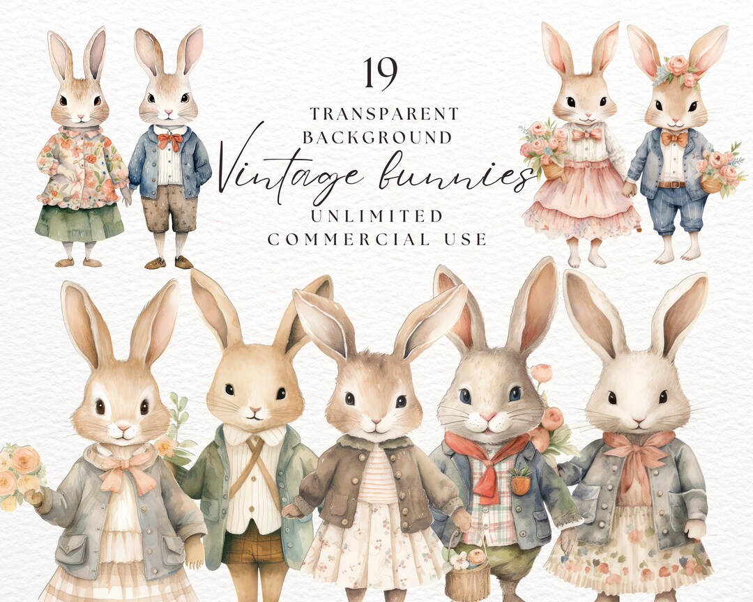 Easter Bunny Clipart Spring Clipart Easter Bunny Png Cute Rabbit ...