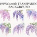 Wisteria Clipart | Watercolor Clipart | Paper Crafts | Purple Flowers ...