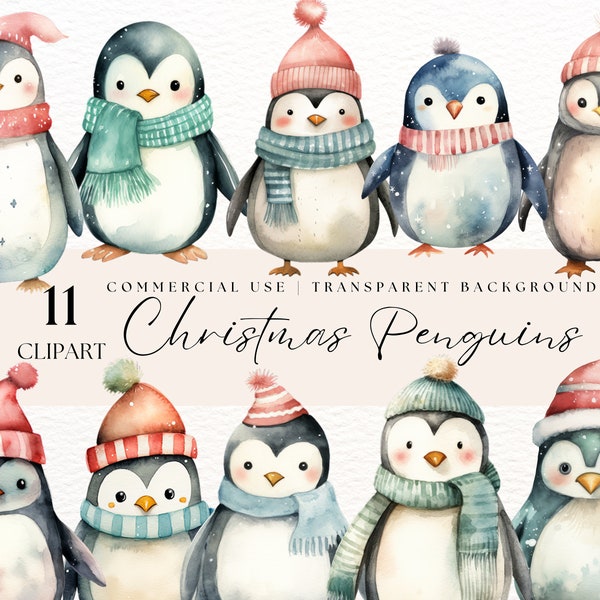 Penguin Clip Art - Etsy