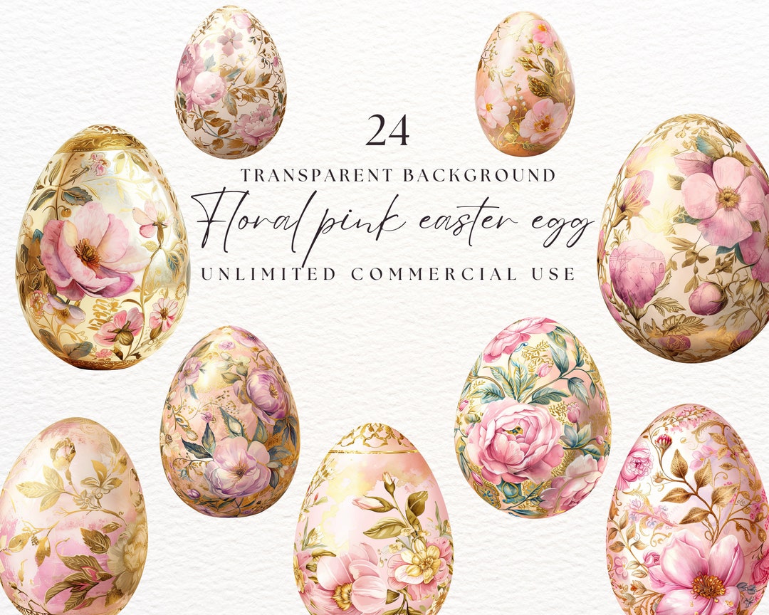 Watercolor Easter Eggs Clipart Personalized Gifts Instant Download ...