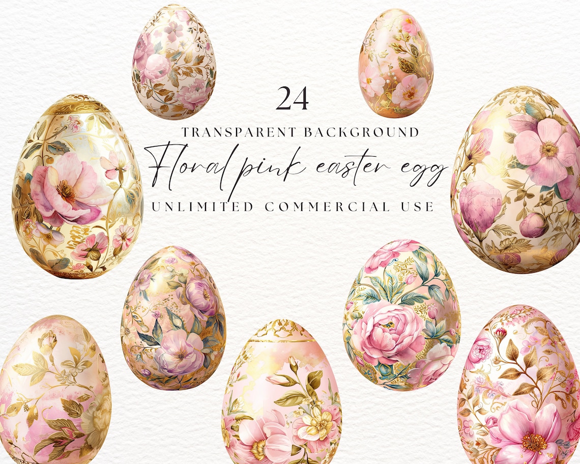 Watercolor Easter Eggs Clipart Personalized Gifts Instant Download ...