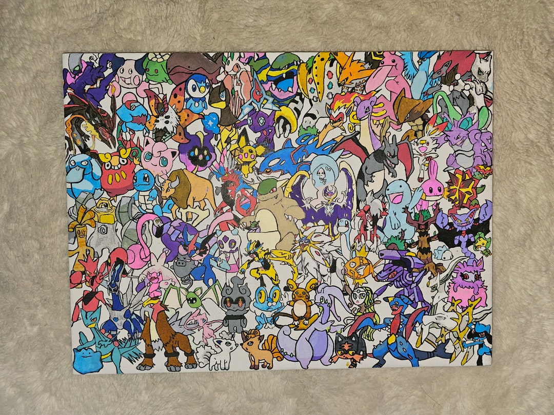 Pokemon Canvas - Etsy