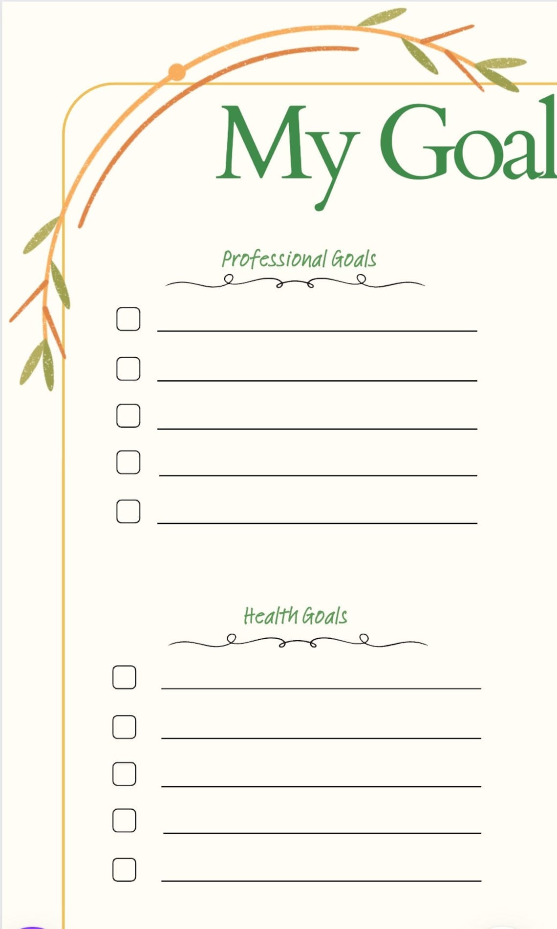 2024 Aesthetic Goals List, Yearly Goals Checklist, Goals List Template ...