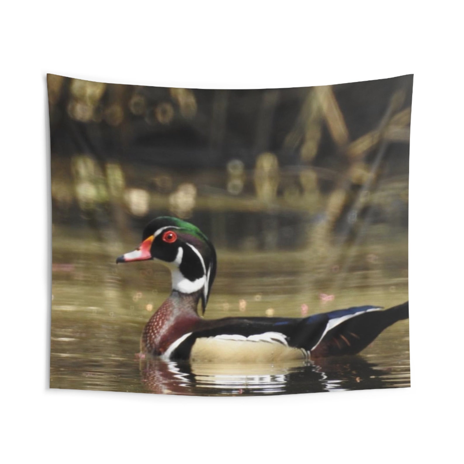 Elegant Wood Duck Tapestry: Authentic Wildlife Home Decor for Nature ...